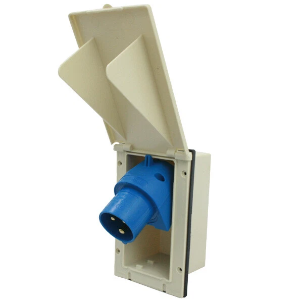 CEE OUTDOOR SOCKET recessed socket caravan motorhome caravan 220V beige ...