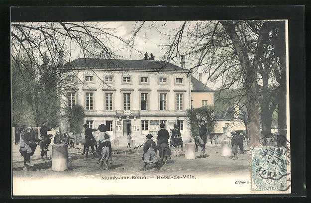 CPA MUSSY-SUR-SEINE, HOTEL de Ville EUR 6,00 - PicClick FR