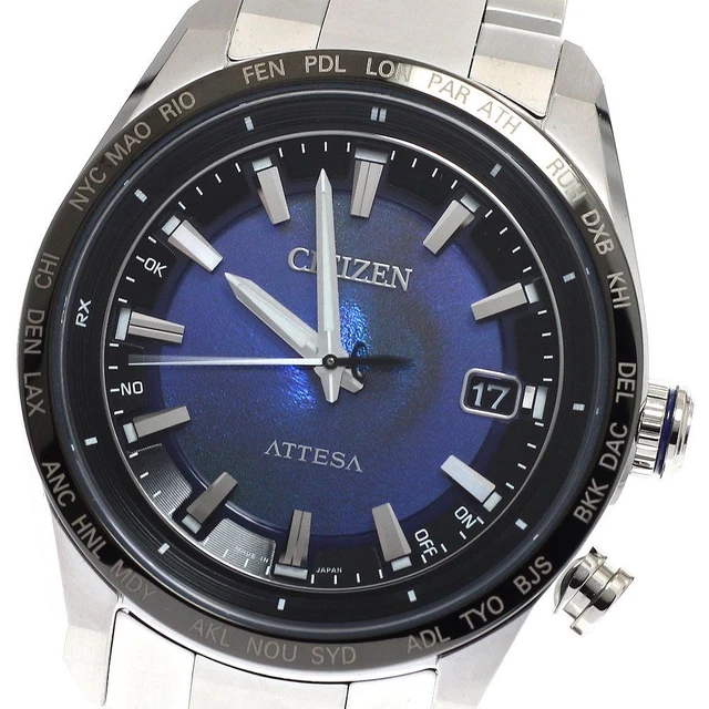 CITIZEN H145-007JD04 ATTESA Date Solar Watch with Box and Warranty ...