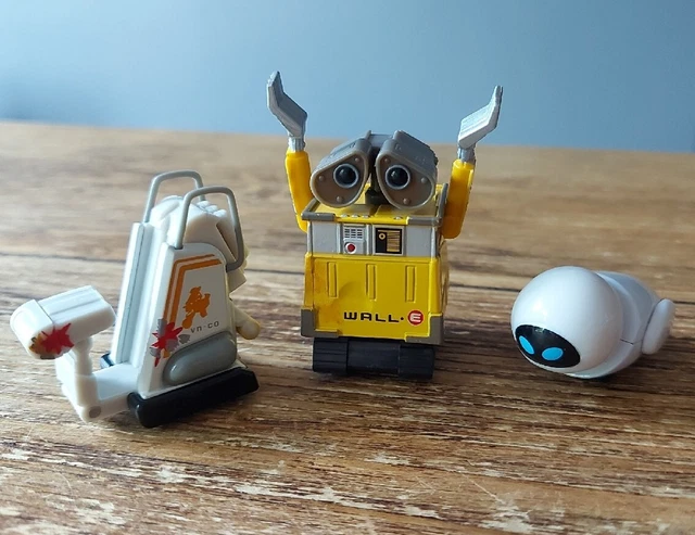 DISNEY PIXAR WALL-E Robot Die Cast Figure on Wheels 2” Tall $8.68 ...