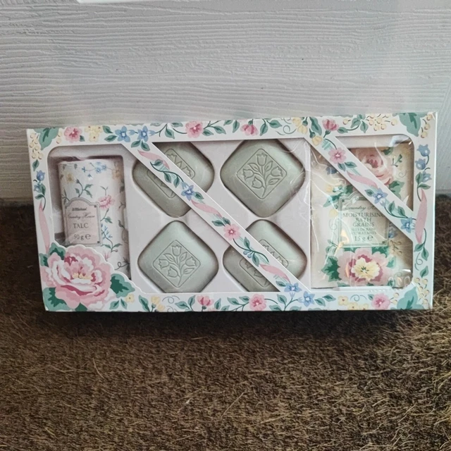 VINTAGE ST MICHAEL COUNTRY HOUSE Gift Set Talc Bath Grains Soap £13.15 ...