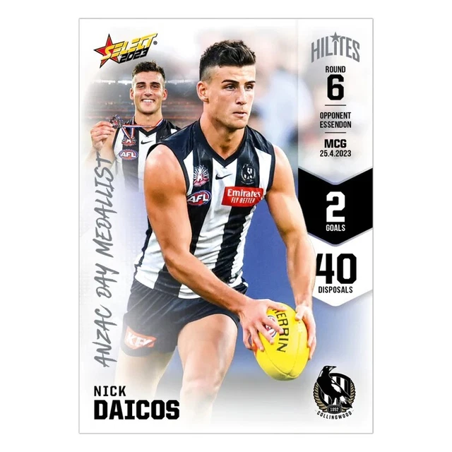 2023 AFL SELECT Hilites Nick Daicos Anzac Day Medallist Collingwood ...