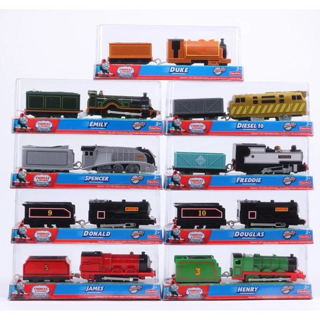 TRACKMASTER THOMAS BATTERY MOTORIZED TOY TRAIN- DOUGLAS + DONALD ...