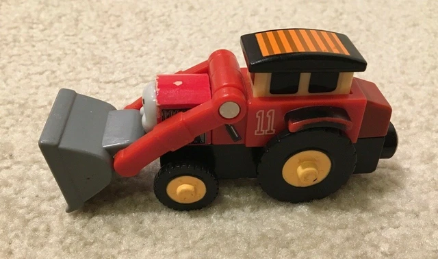 THOMAS FRIENDS JACK Digger Excavator Red Vehicle Toy Figure Wooden ...