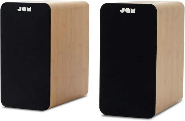 JAM BLUETOOTH BOOKSHELF Speakers - Compact, Mains Powered Dual Speaker ...