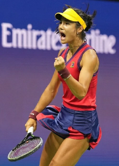 BRITISH PLAYER EMMA Raducanu photograph 4 (U.S Open 2021) - glossy A4 ...