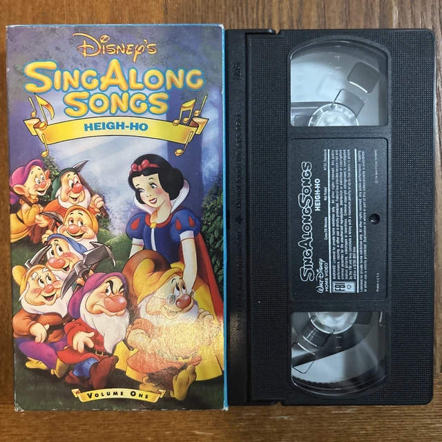 DISNEY'S SING ALONG Songs Snow White: Heigh-Ho VHS 1994 Volume One 10 ...