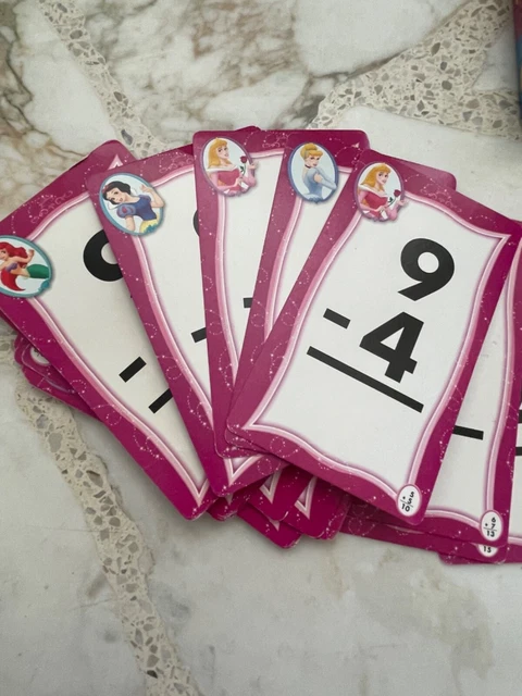 DISNEY PRINCESS ADDITION and subtraction flashcards $2.00 - PicClick