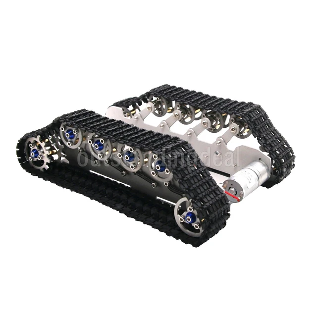 ROBOT TANK CHASSIS Metal Independent Suspension System Tracked Vehicle ...