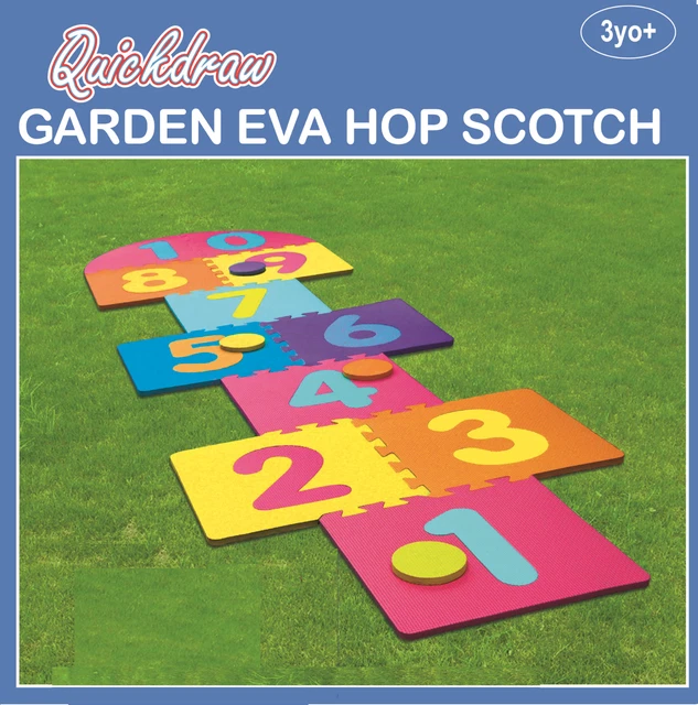 GIANT HOPSCOTCH INDOOR Outdoor Garden Fun Family Hopscotch Game Set ...