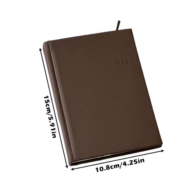 CHOCOLATE COVER SCHEDULE Planner Book Hard Shell Diary Book Daily Use ...