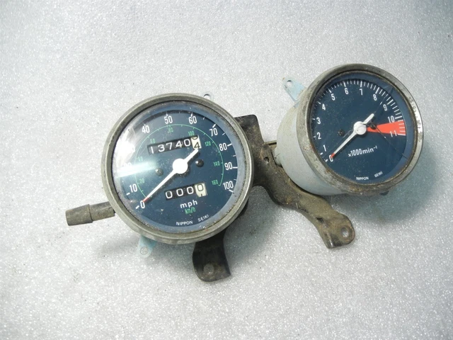 HONDA CB250 NA FOUR INSTRUMENT CLUSTER CLOCKS GAUGES speedometer ...