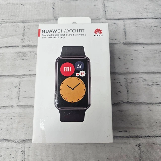 HUAWEI WATCH FIT Smartwatch Black – Fitness Tracker, Heart Rate, GPS £ ...