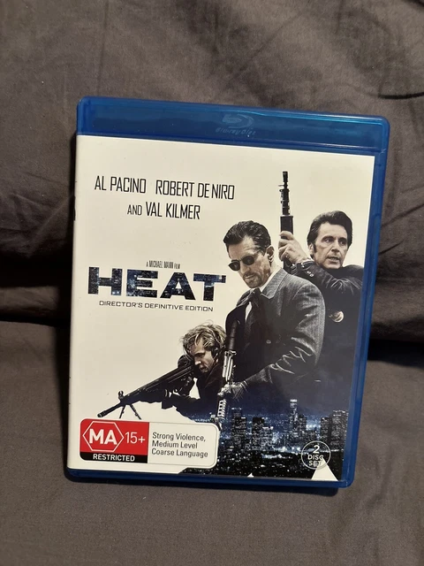HEAT BLU RAY B Al Pacino Robert De Niro Val Kilmer Michael Man Classic ...