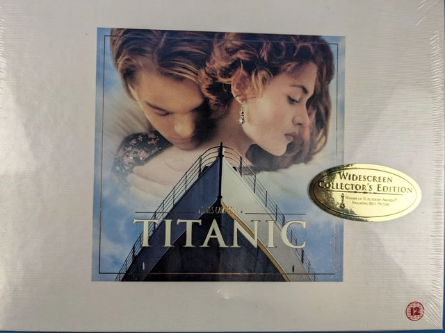TITANIC WIDE SCREEN Collectors Edition VHS Box Set with Prints, Booklet ...