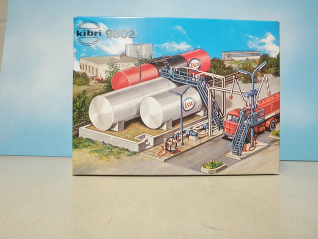 KIBRI 9802 TANKLAGER Treibstofflager NEU und OVP UNGEBAUT EUR 23,49 ...