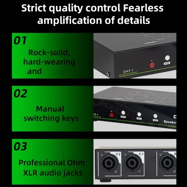 PROFESSIONAL SOUND SWITCHER Speaker Switcher for Amplifiers and ...
