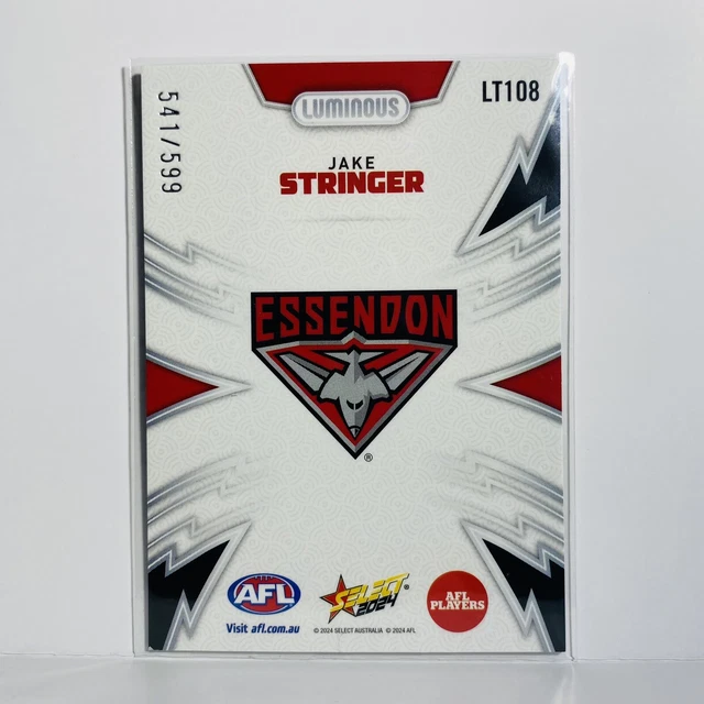 2024 SELECT AFL Footy Stars Luminous Thunderbolt Jake Stringer Essendon 541/599 EUR 7,24 ...