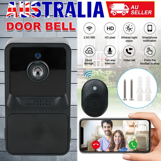 HD WIFI WIRELESS Smart Ring Doorbell Video Bell Intelligent Intercom ...