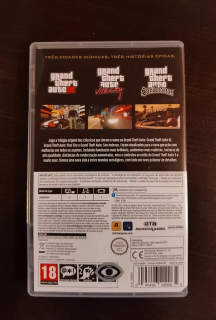 GRAND THEFT AUTO: The Trilogy - The Definitive Edition (Nintendo Switch ...