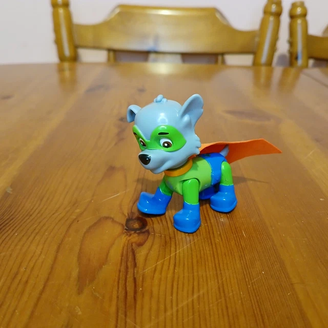 PAW PATROL SUPER Pups Rocky Action Figure with Cape £4.61 - PicClick UK