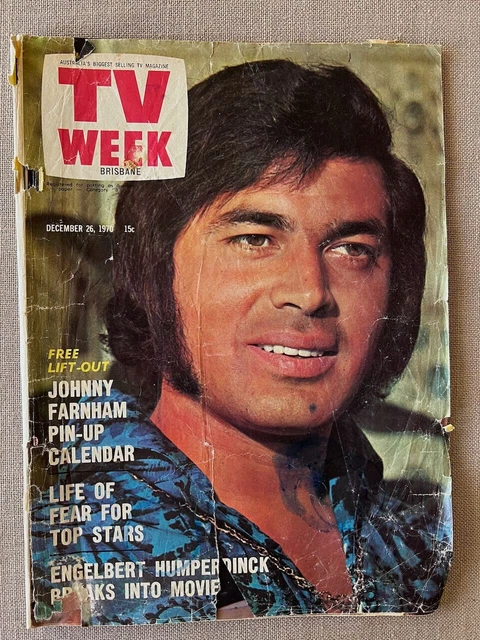 VINTAGE TELEVISION - "Australian TV Week" Dec 1970 Engelbert ...