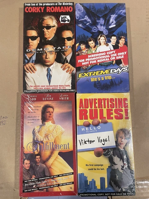 4 ULTRA RARE Screeners Demo Tapes VHS Lot, All Sealed With Watermarks ...