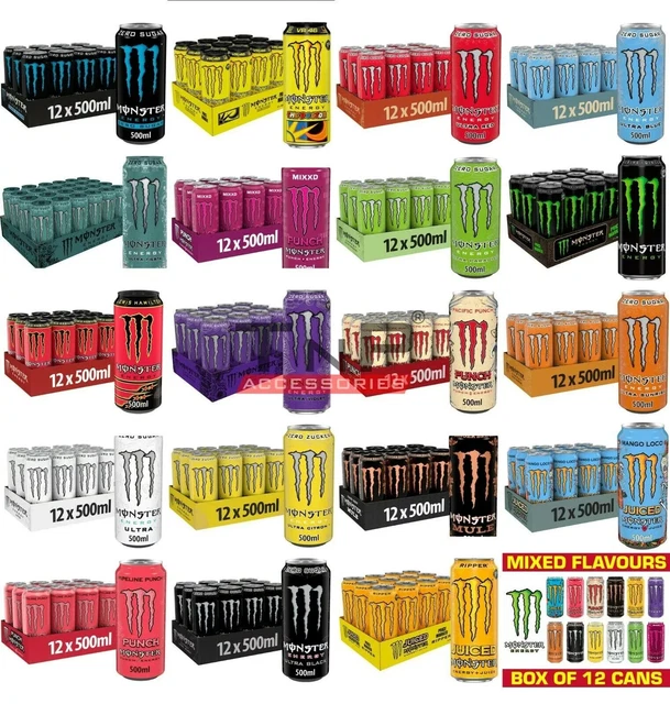 MONSTER ENERGY DRINK 500ml Ultra|Original|Zero Sugar|Zero Calorie Pick ...