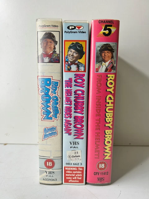 BUNDLE OF 3 Roy Chubby Brown Stand Up Comedy On VHS Video Cassette ...