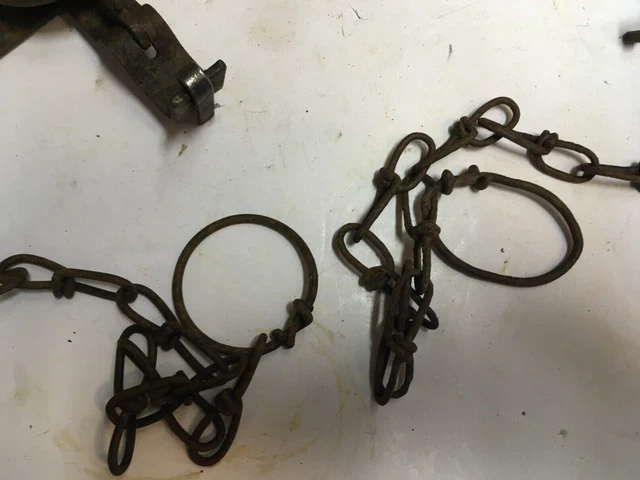 VINTAGE ONEIDA VICTOR Victor No 3 Traps Lot Of 2 Traps Canada long ...