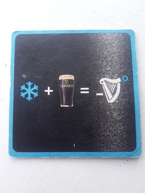 VINTAGE GUINNESS - Draught Extra Cold Cat No'1406 Beer mat / Coaster $3 ...