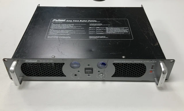 PROSOUND 1000 POWER Amp Professional Power Amplifier £42.00 - PicClick UK