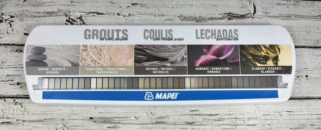 MAPEI GROUT CHART For Picking Grout And Caulk Colors Samples - Sealed £ ...