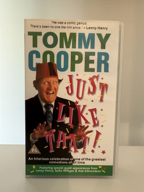 TOMMY COOPER - Just Like That - PAL VHS Tape 1993 £4.36 - PicClick UK