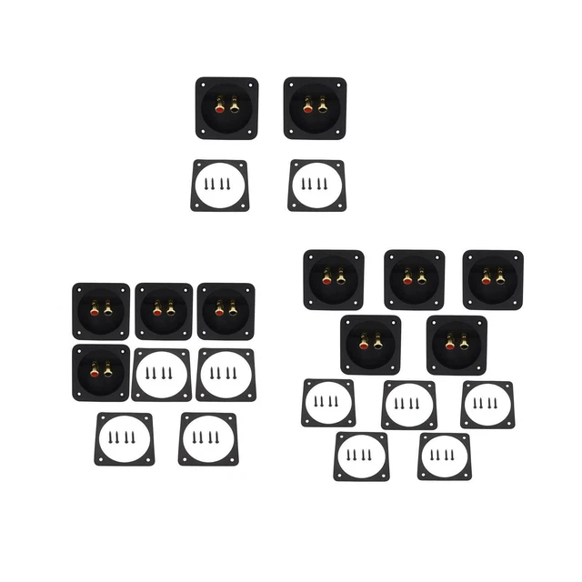 SPEAKER TERMINAL PLATES Square Subwoofer Box for Subwoofer DIY Home ...