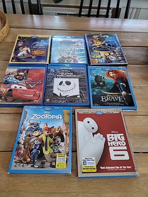 DISNEY BLU-RAY DVD Lot of 8 Movies Zootopia ,frozen ,and More $40.09 ...