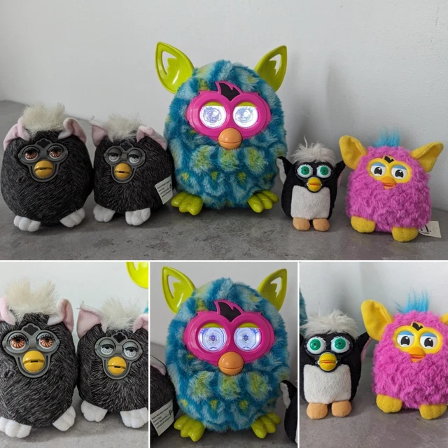 HASBRO FURBY BOOM Blue Yellow McDonald's Mini Furby Soft Electronic Toy ...