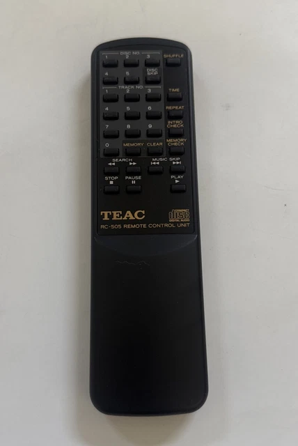 TEAC RC-505 REMOTE Control OEM PD-D1200, PD-D1500, PD-D2200, PD-D2380 ...