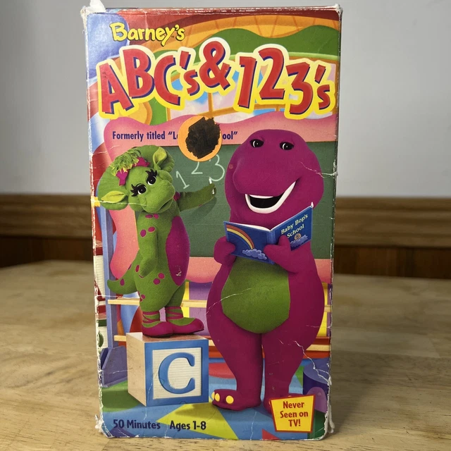 BARNEY’S ABC’S & 123’s VHS Video Tape Sing-Along Songs Let’s Play ...