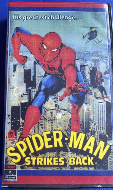 SPIDER-MAN THE MOVIE Spider-Man Strikes-Back Vhs Columbia Tristar Oop ...