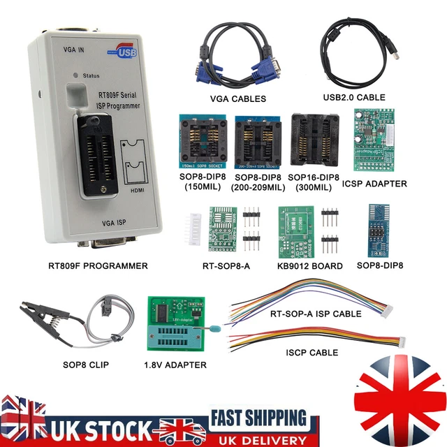 ISP PROGRAMMER USB Smart Read / Write for BIOS Flash LCD Program UK £67.99 - PicClick UK