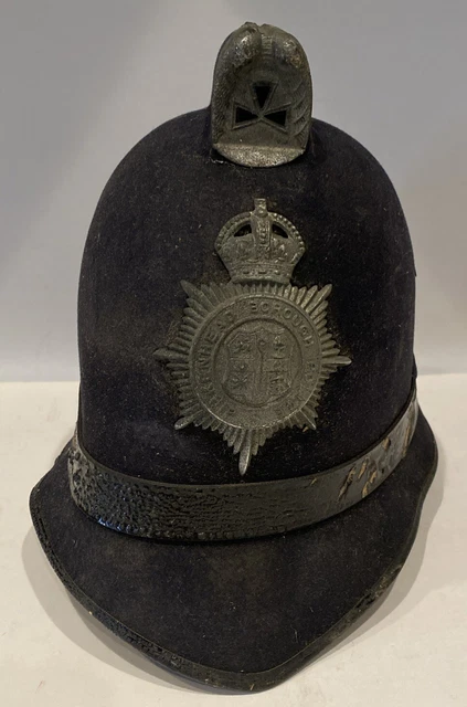 BIRKENHEAD BOROUGH POLICE Bobby Helmet Police Hat 1950’s England UK ...
