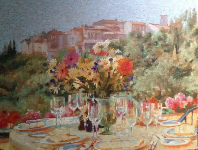 RARE ORIGINAL DENNIS SYRETT "Summer Settings, La Baou, Ramatue" OIL ...