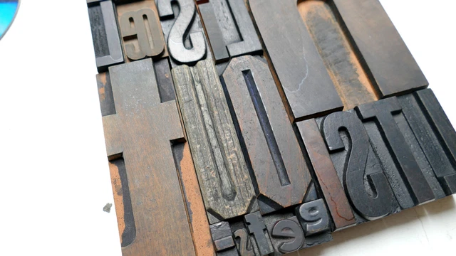 TYPOGRAPHIE LETTRE CARACTERE IMPRIMERIE BOIS letterpress composition 17 ...