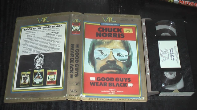 GOOD GUYS WEAR Black VHS Video Tape Cassette Ex Rental Big Box VTC Pre ...