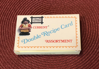 CURRENT RECIPE CARDS Vintage Here's What's Cookin' HOME SWEET HOME NIB ...