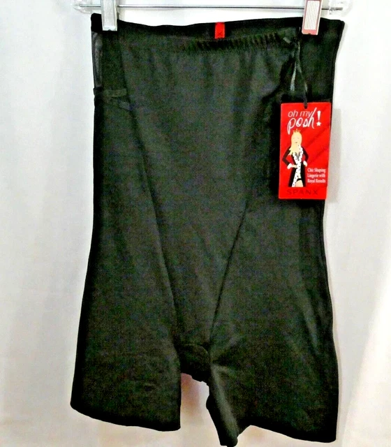 NWT! SPANX BLACK SZ M Oh my Posh High Waisted Shaping Girl Short 2136 ...