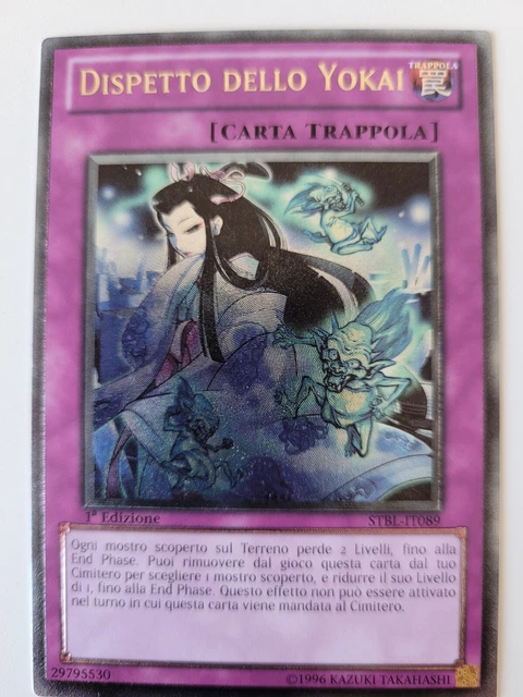CARTA YU-GI-HO STBL Dispetto Dello Yokai It089 Rara Ultimate 1°Edizione ...