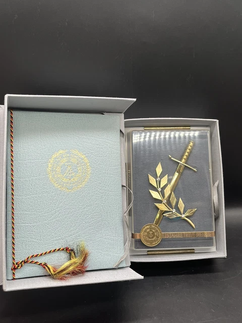 - GDR - certificate & dagger with box 25 years of faithful work | for ...