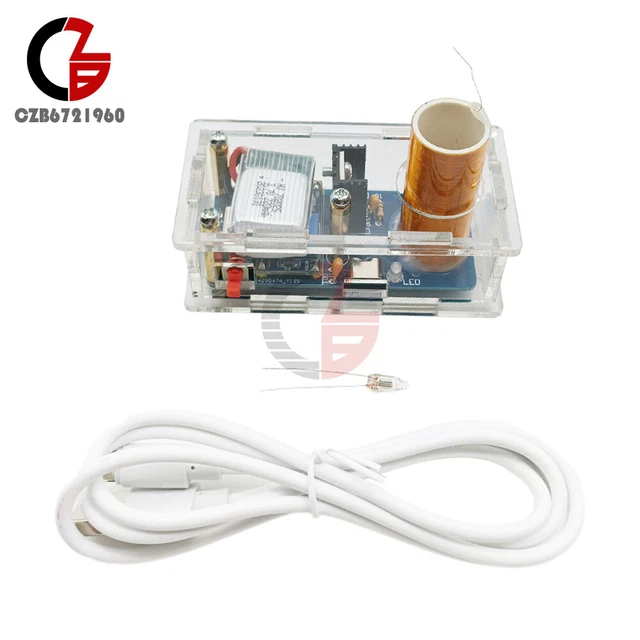 DIY RECHARGEABLE MICRO Tesla Coil Detector Electronic Anti Interference ...